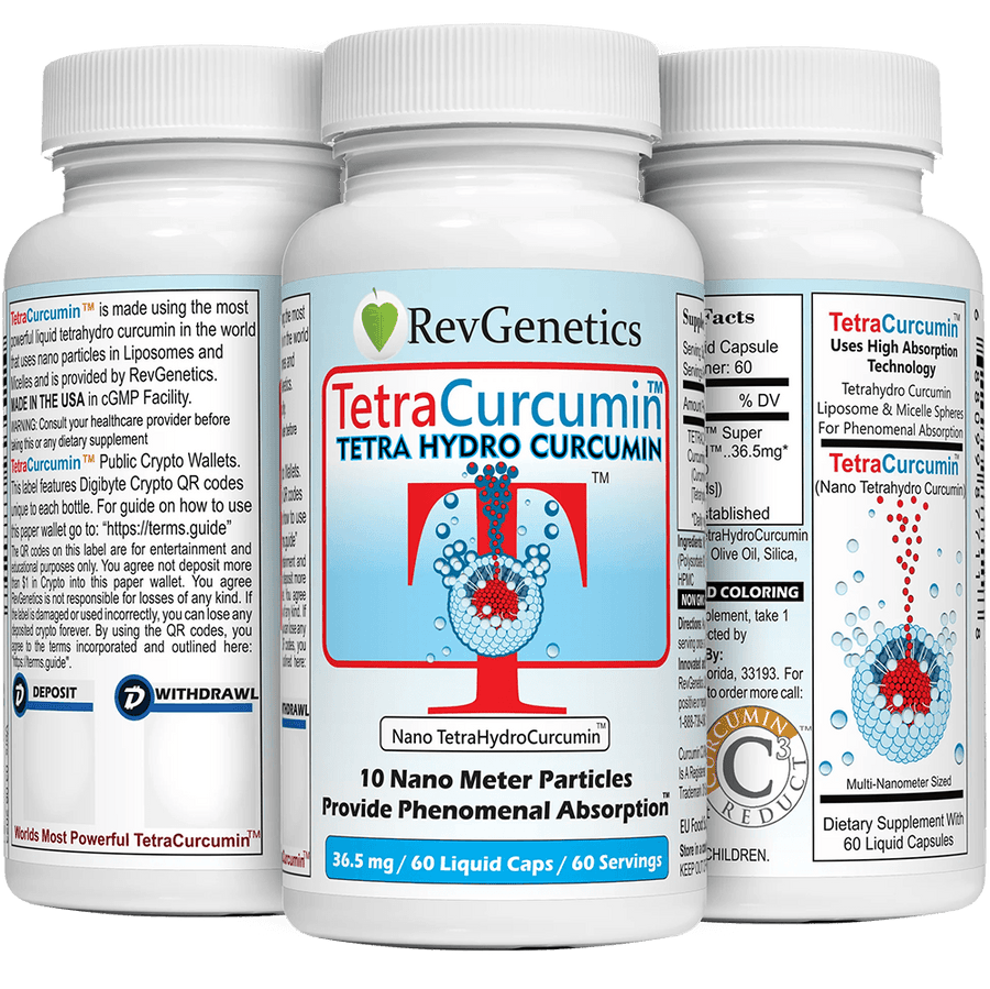 TetraCurcumin Nano Super Curcumin Supplement - Better Than 500mg ...